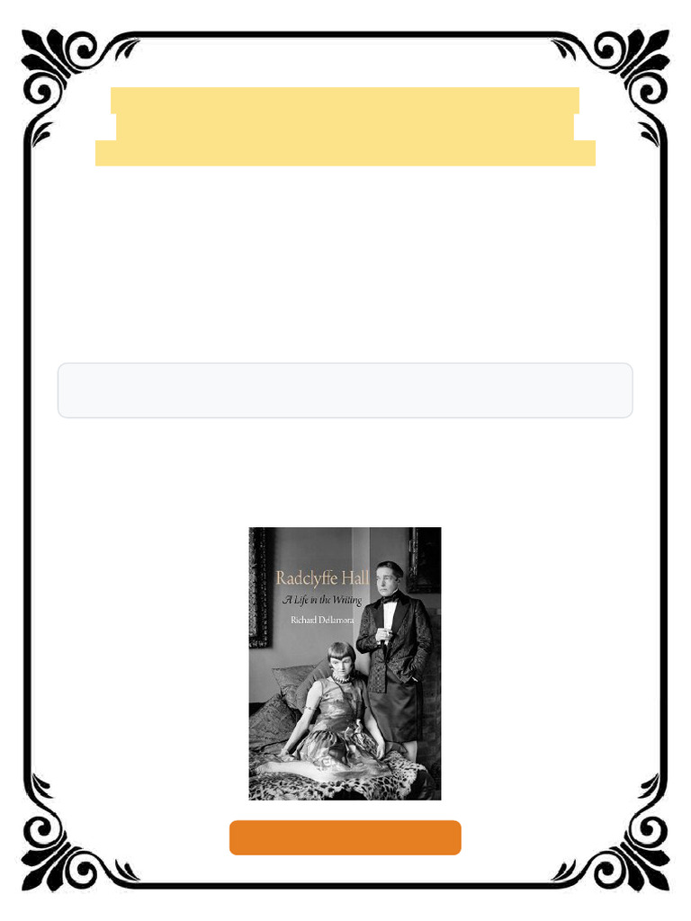 Radclyffe Hall A Life in the Writing Haney Foundation Series 1st ...