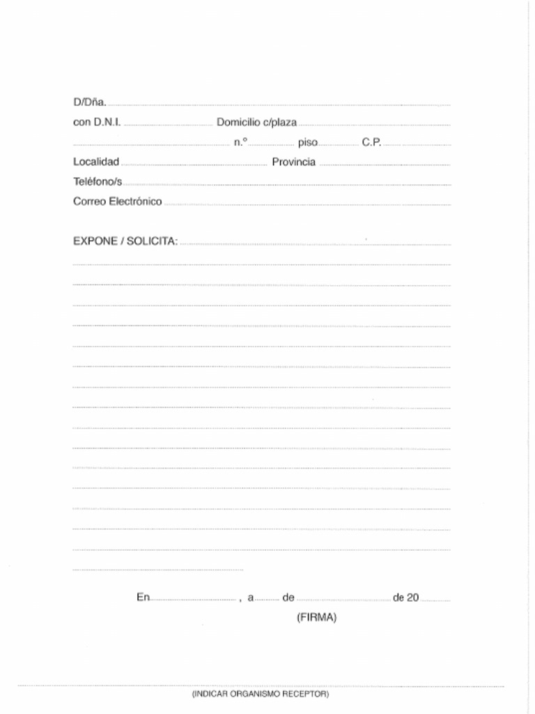 Instancia Expone Solicita | PDF