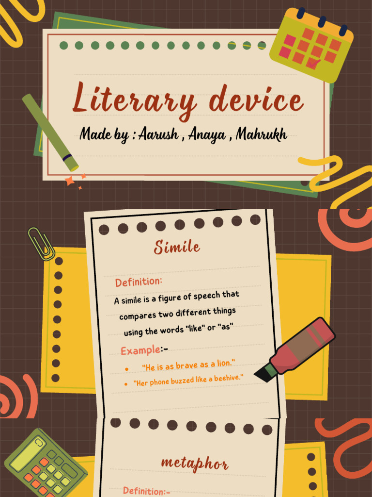 Litrary Devices (1) | PDF | Rhetorical Techniques | Figures Of Speech