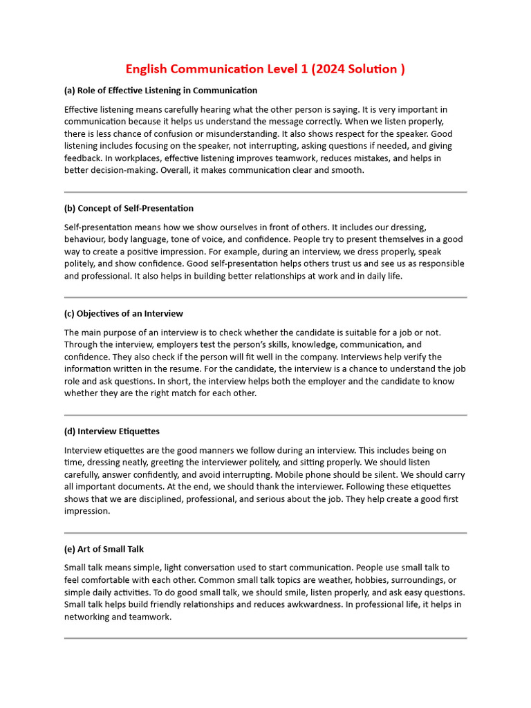Effective Communication Skills Guide | PDF | Communication