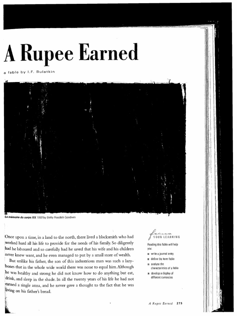 A Rupee Earned | PDF | Money