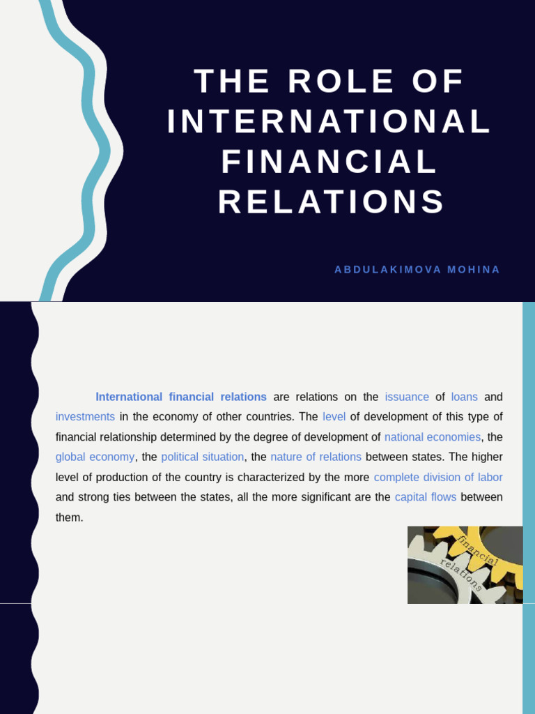 Understanding International Financial Relations | PDF | Loans | Economies
