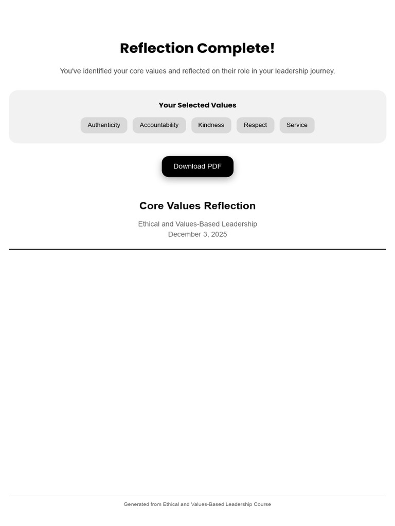 Activity - Identify Your Core Values (45 - 81) - Ethical and Values ...