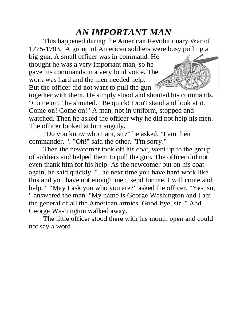 An Important Man | PDF