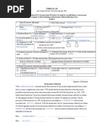 Sample Form 15G for PF Withdrawal | PDF