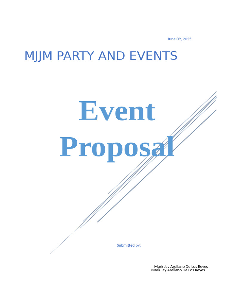 MJJM Party and Events: Cattle Expo Proposal | PDF | Indemnity