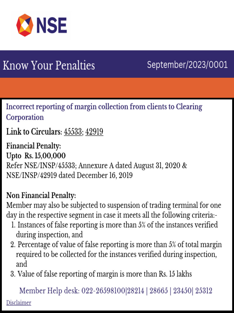 Margin Collection Reporting Penalties | PDF | Business | Economies