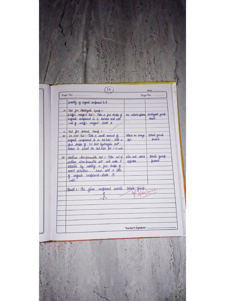 Functional Group Test 1to10. | PDF