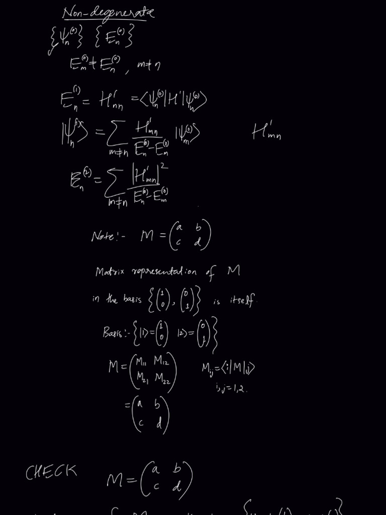 QM5.7 Matrix Perturbation Theory (2025) | PDF