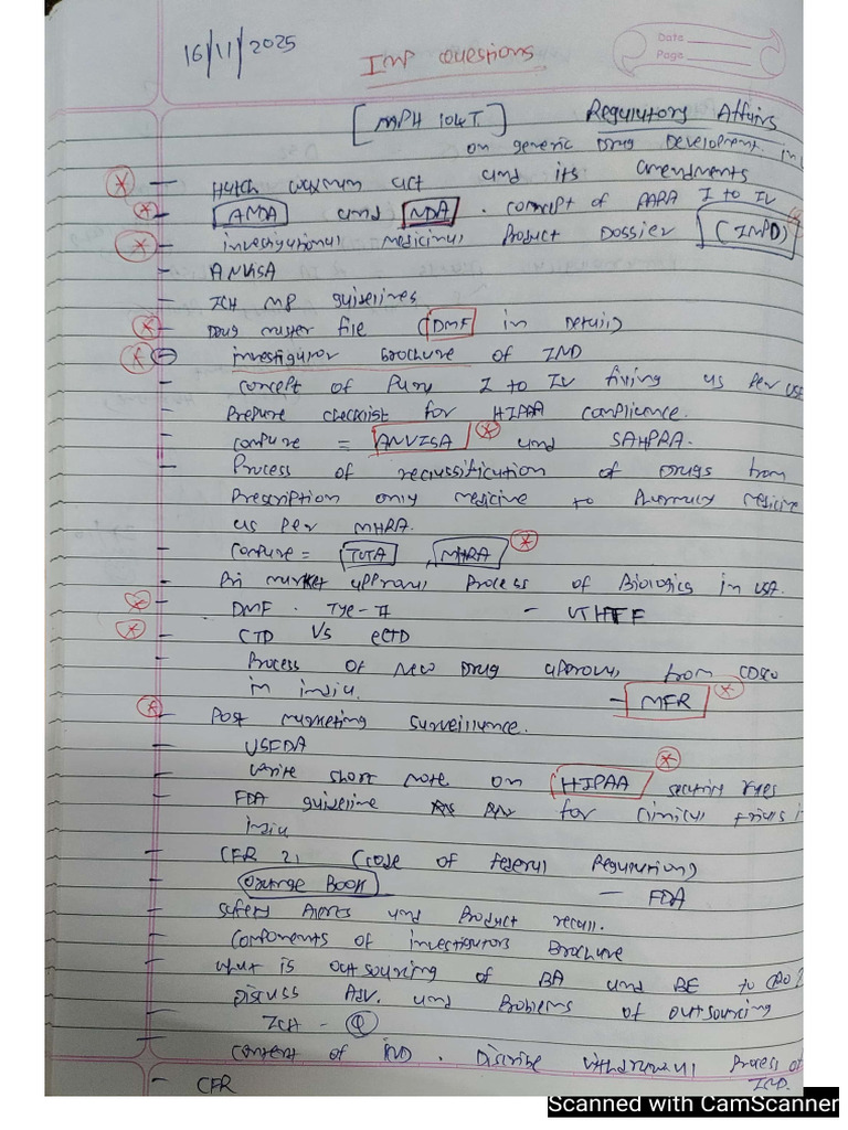 M.pharma Sem-1 Imp Questions PDF | PDF