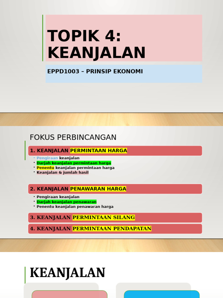 Topic 4 (PPT) - Keanjalan | PDF