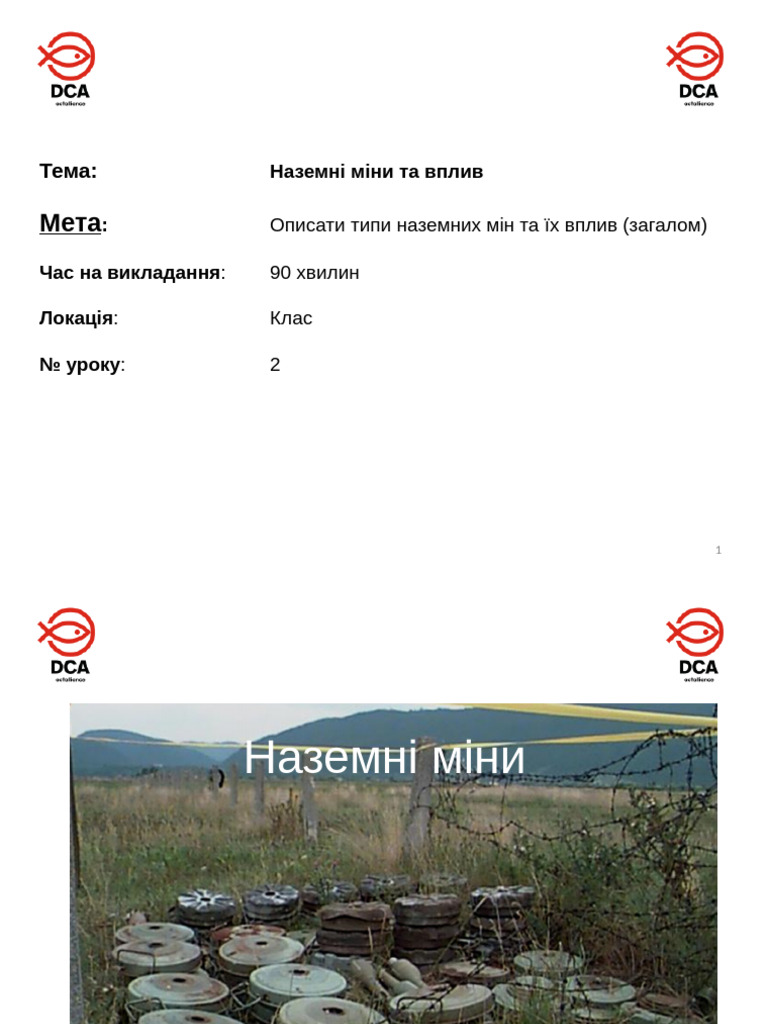 Lesson (2) Land Mines and Effects | PDF