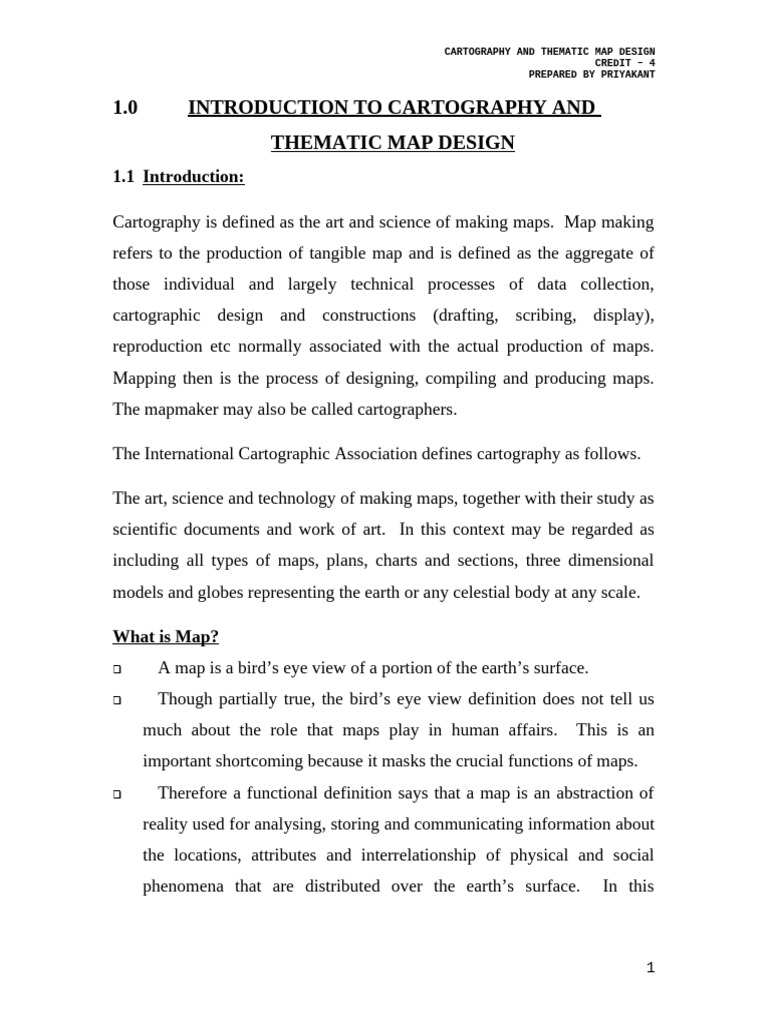 Cartography and Thematic Map Design | PDF | Map | Cartography