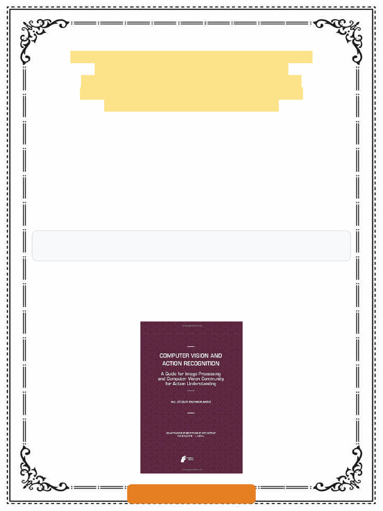 Computer Vision and Action Recognition A Guide for Image Processing and ...