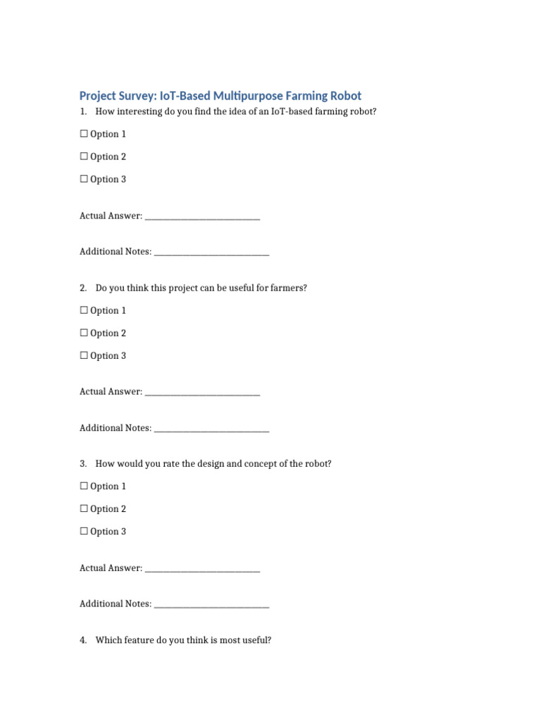 Project Survey 234 (1) | PDF