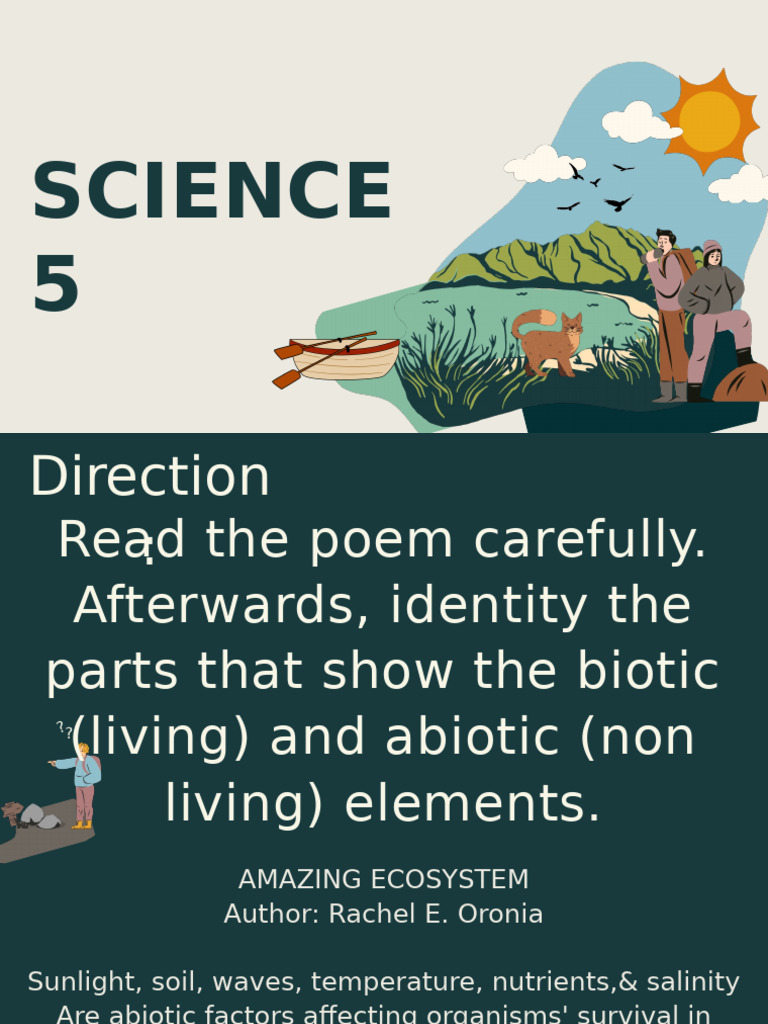 Biotic and Abiotic Factors in the Environment Science Presentation in ...