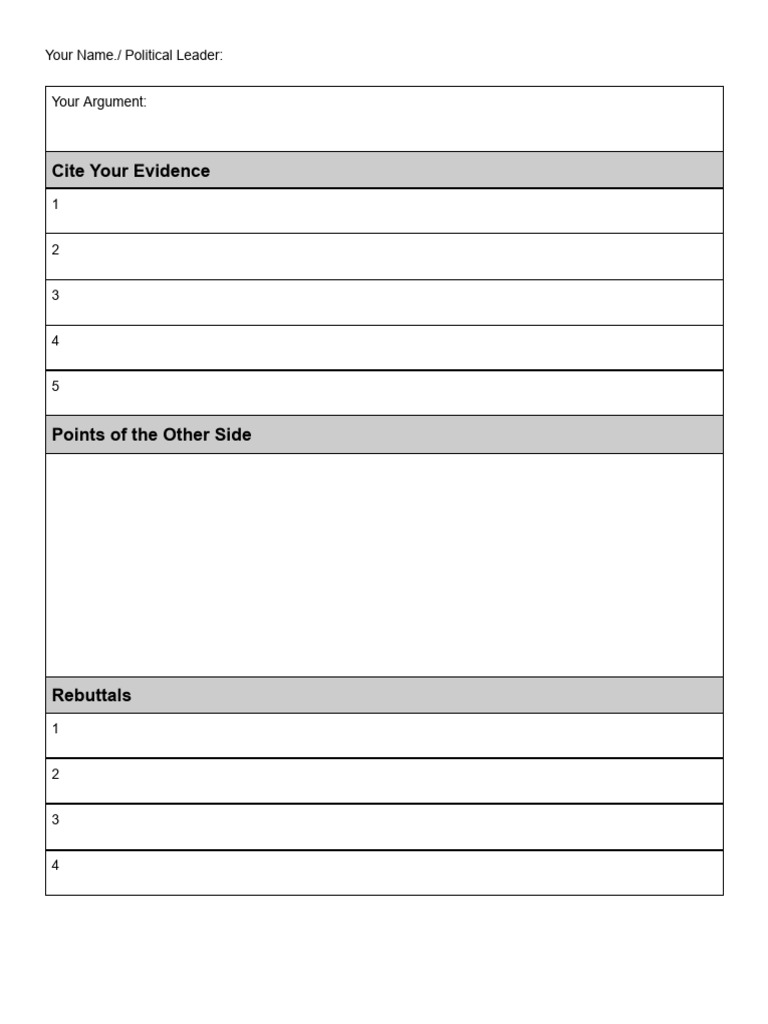 Debate Format | PDF