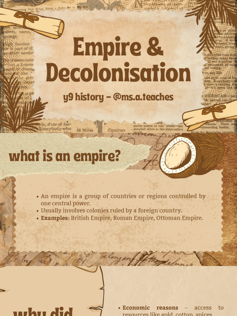 Understanding Empires and Decolonisation | PDF | British Empire ...
