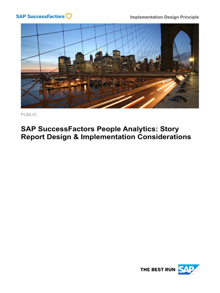 SAP SuccessFactors People Analytics Story Report V9.1 | PDF | Parameter ...