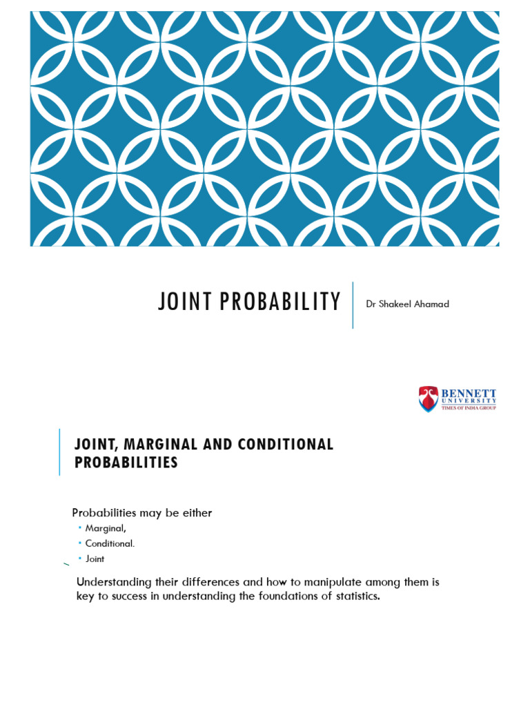 Understanding Joint Probability Basics | PDF | Probability ...