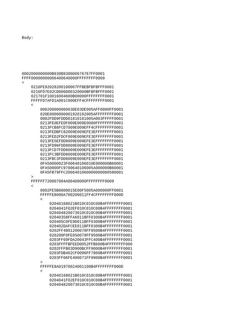 Hexadecimal Data Structure Analysis | PDF
