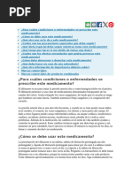 Uso y precauciones de Derrumal 300 | PDF | Medicamentos con receta ...