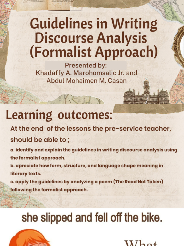 Formalist Discourse Analysis Guidelines | PDF | Semantics | Poetry