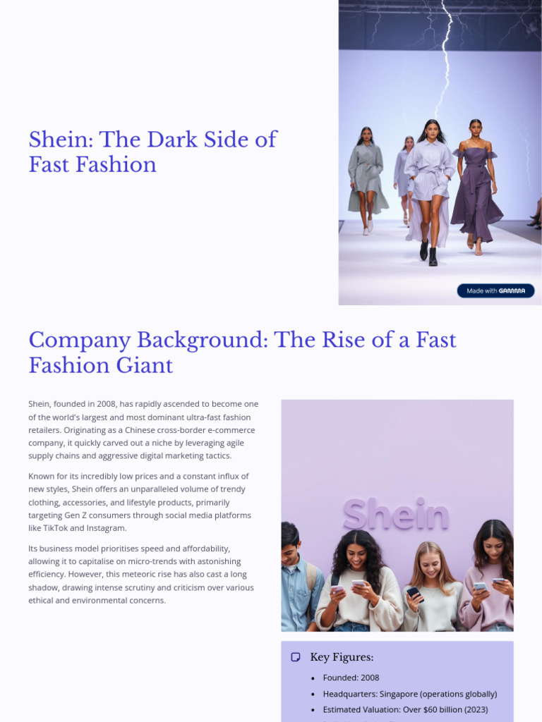 Shein's Impact on Fast Fashion Ethics | PDF | Sustainability | Recycling