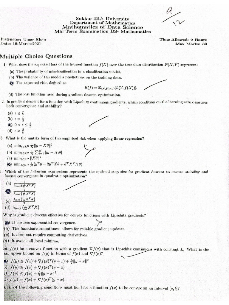 Mods Mid Exam | PDF