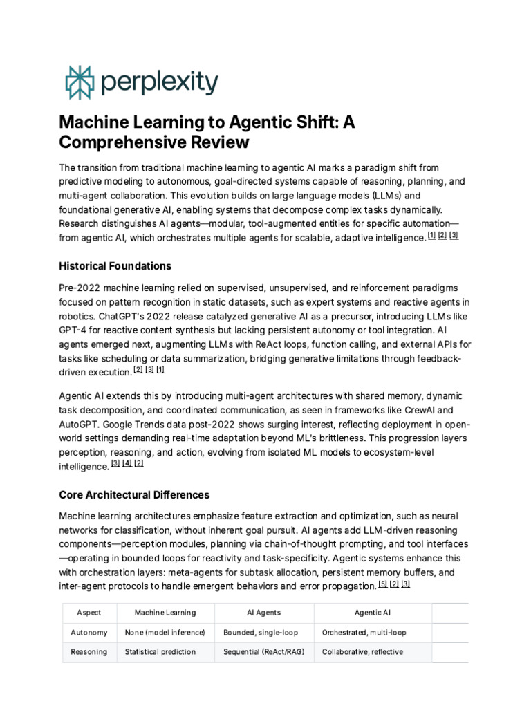 Transitioning to Agentic AI: Key Insights | PDF | Machine Learning ...