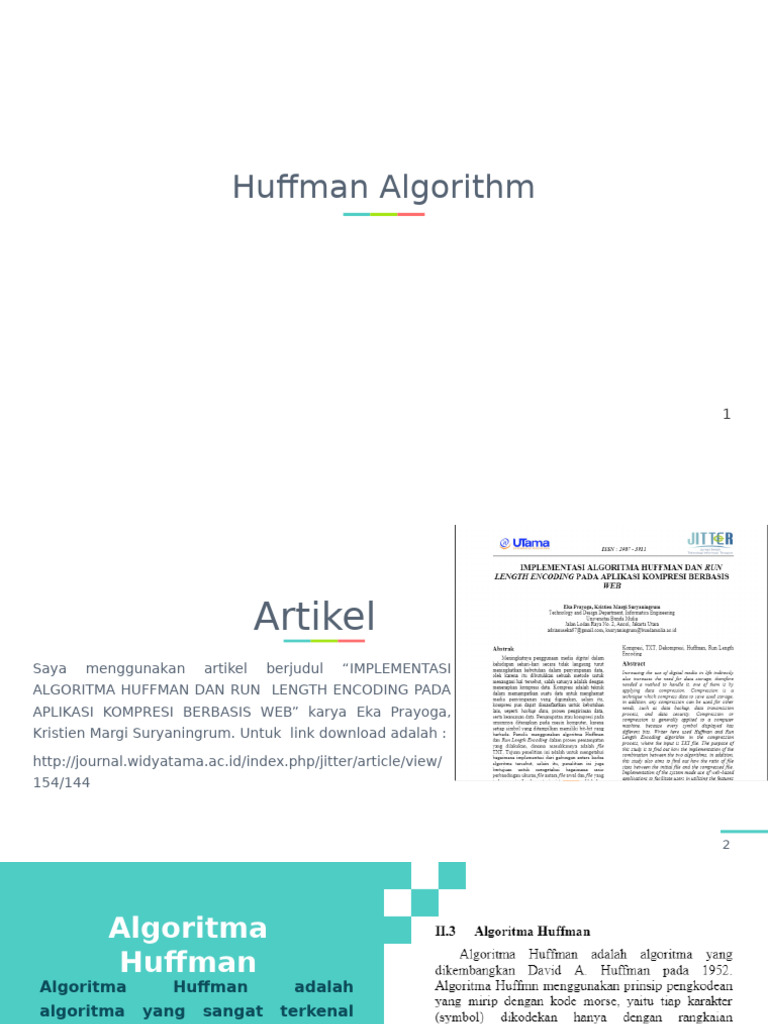 Huffman Algorithm practice presentation | PDF