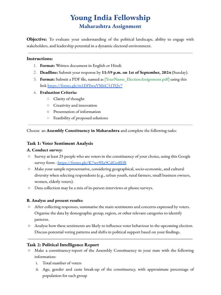 Maharashtra Election assignment | PDF