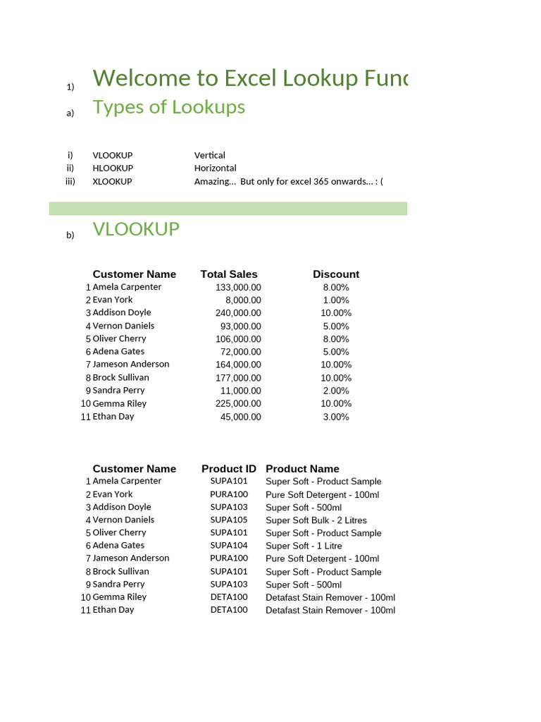 2 Main Exe. Lookup Functions | PDF | Computer Data