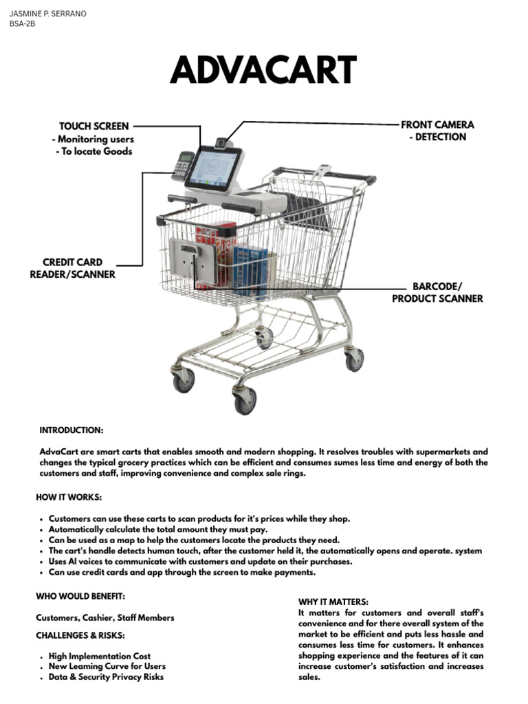 Smart Shopping Carts for Efficient Retail | PDF