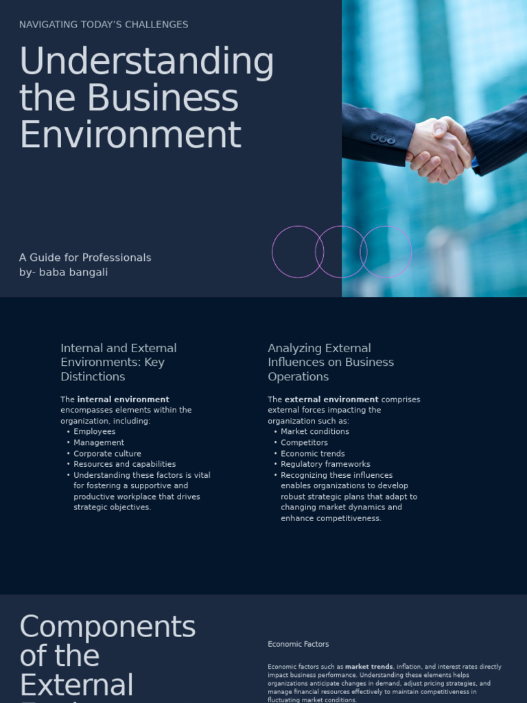 Presentation - Understanding the Business Environment (1) | PDF ...