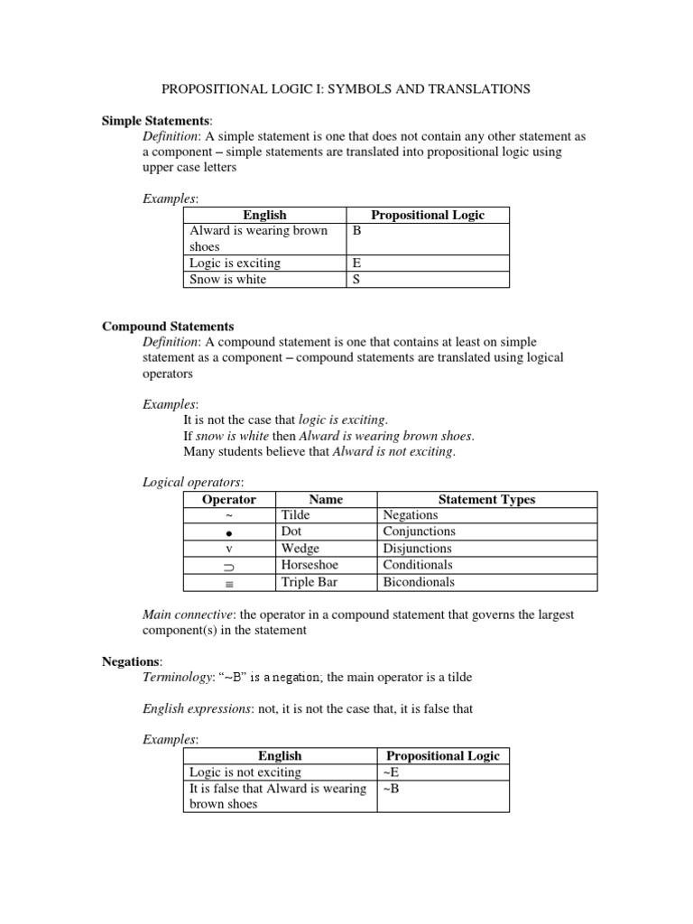 Enlish Statement Example | PDF | Logical Expressions | Formalism (Deductive)