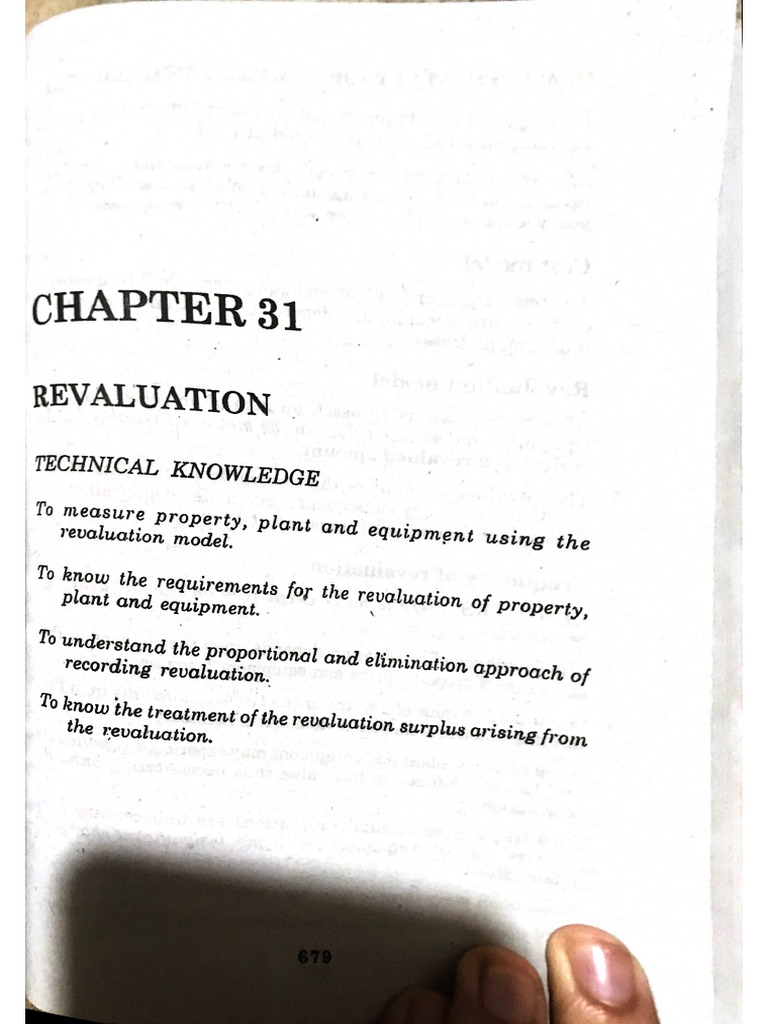 Chapter 31 - Revaluation | PDF