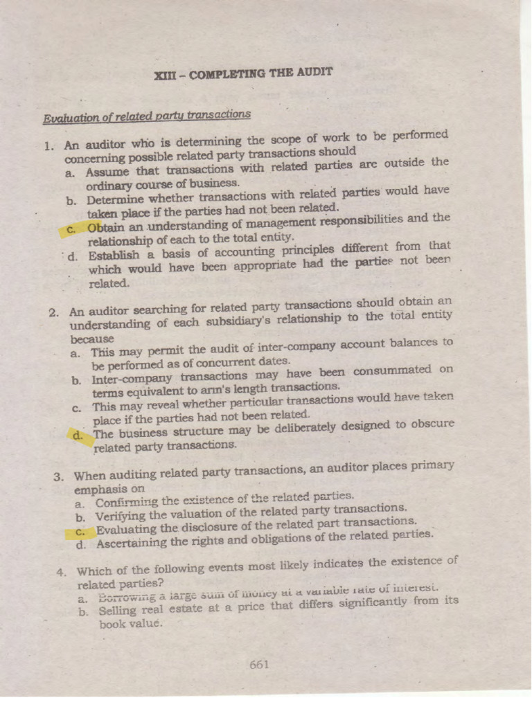Completing The Audit | PDF