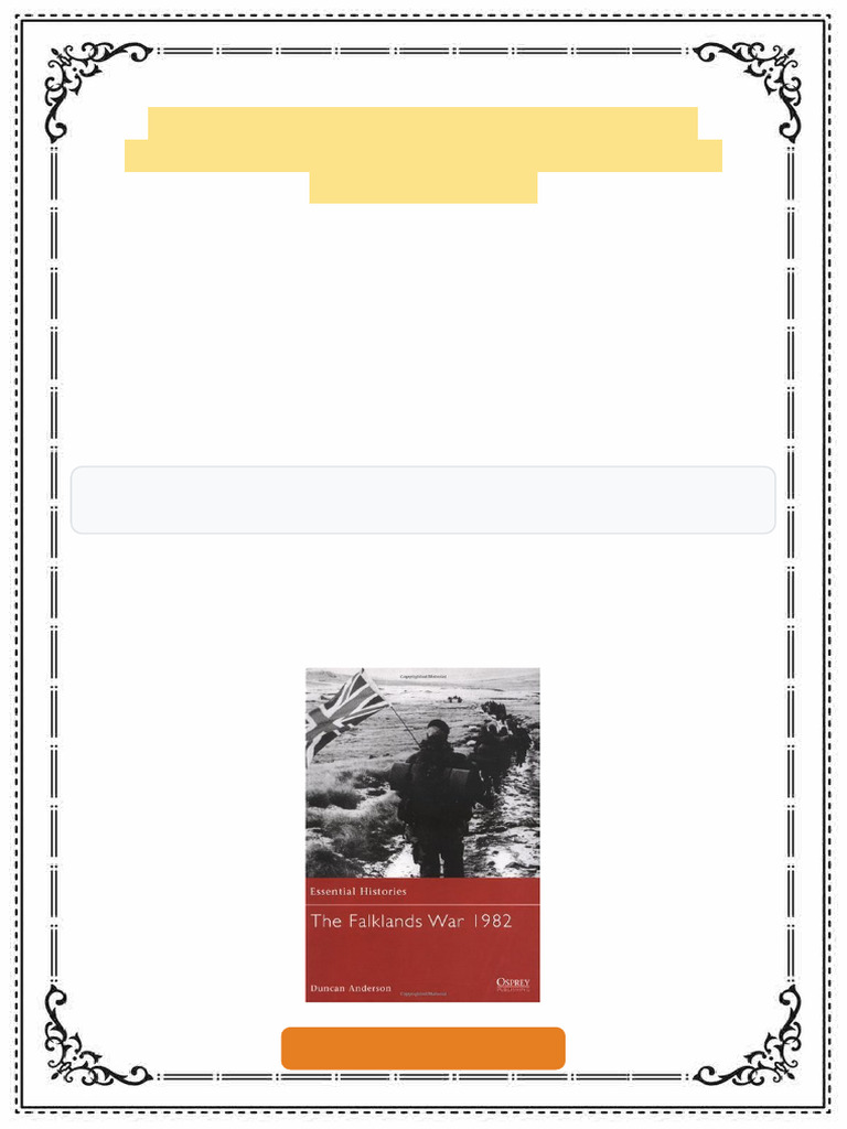The Falklands War 1982 Duncan Anderson Ebook Fresh PDF Upload | PDF