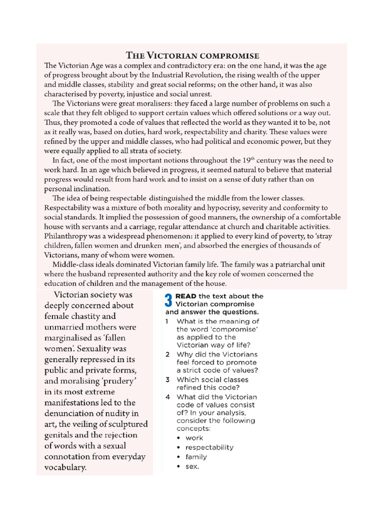 The Victorian Compromise -Questions | PDF