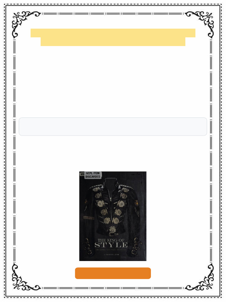 The King of Style Michael Bush ebook abridged pdf version | PDF | Fur ...