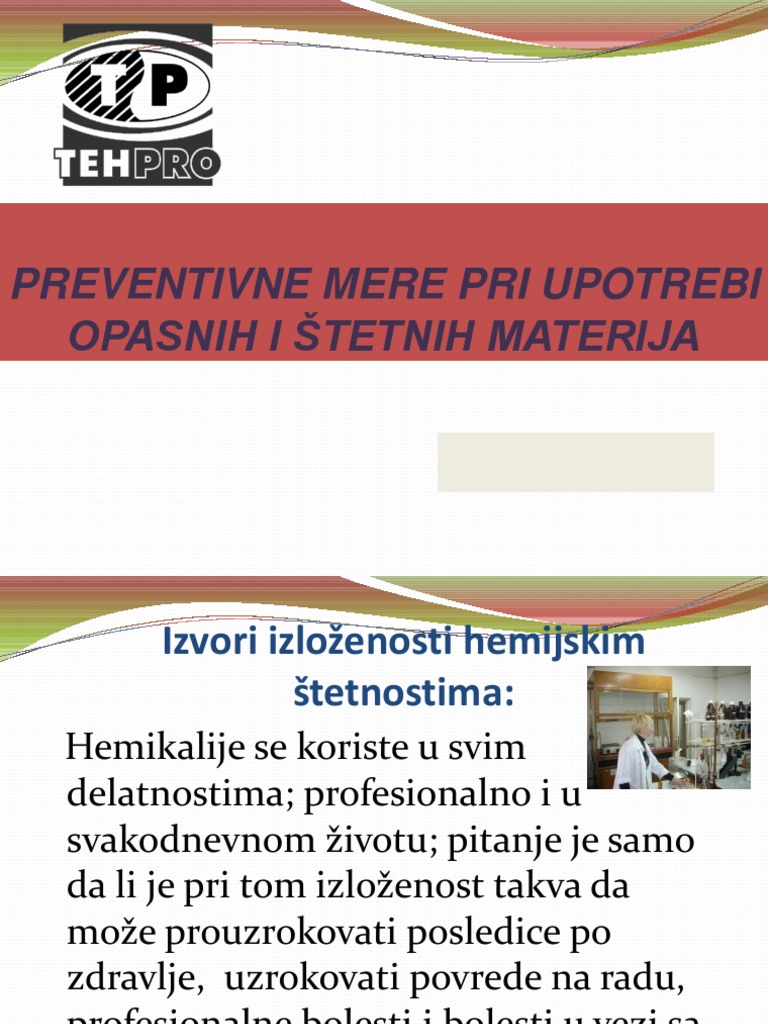 Opasne Materije - Preventivne Mere | PDF