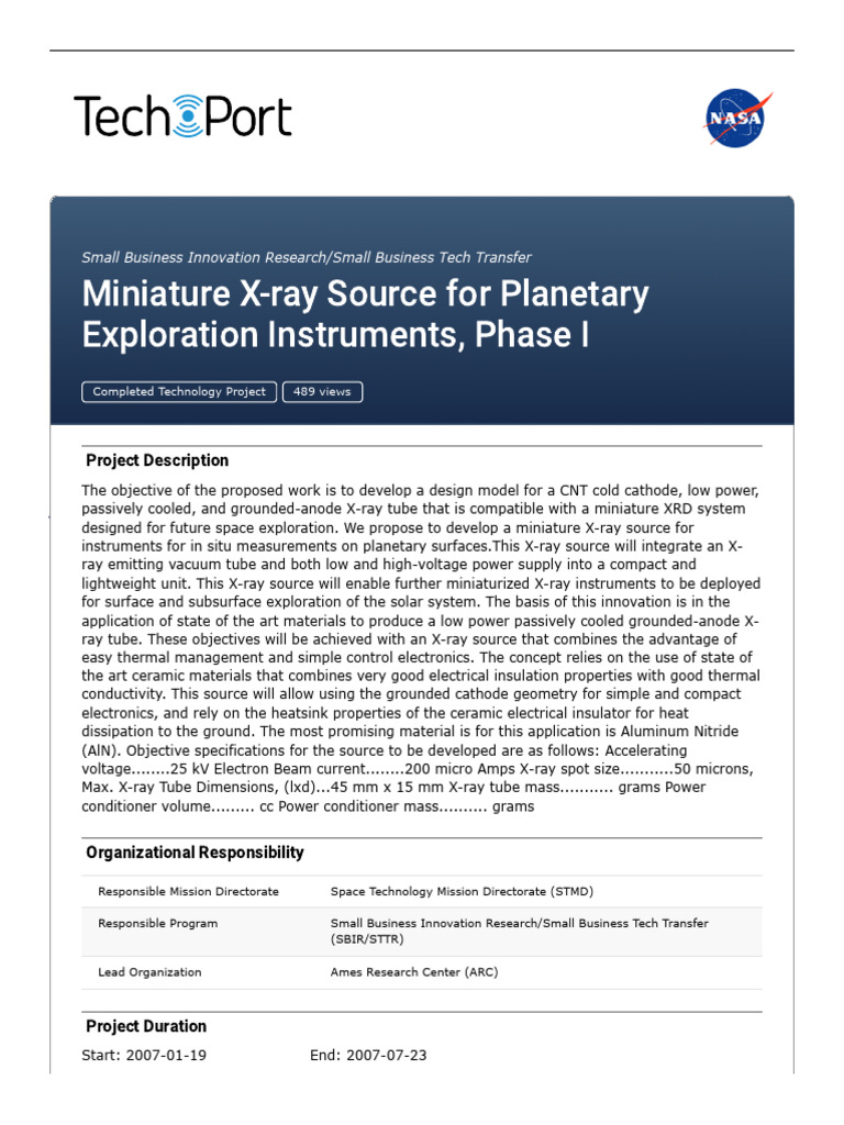 TechPort Report Download 12-12-2025 8_37 PM +07 | PDF | Vacuum Tube | X Ray
