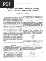 Pasquill Atmospheric Stability Classes | PDF | Meteorological Phenomena ...