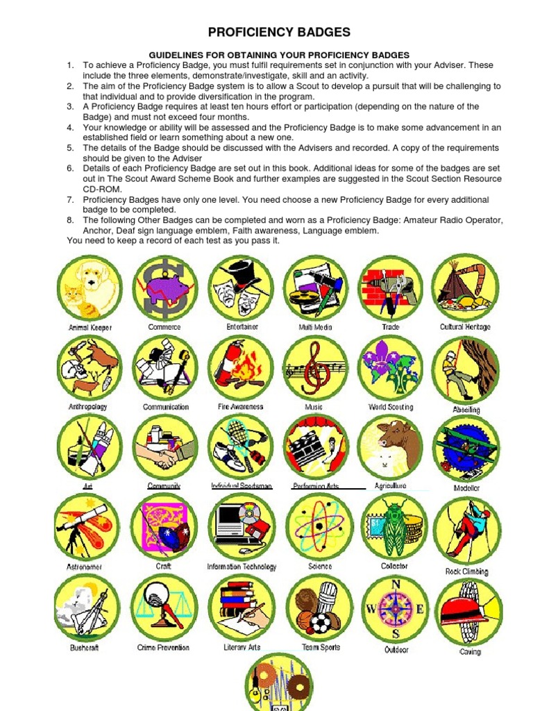 Proficiency Badge Awards Pdf Agriculture Wildfire
