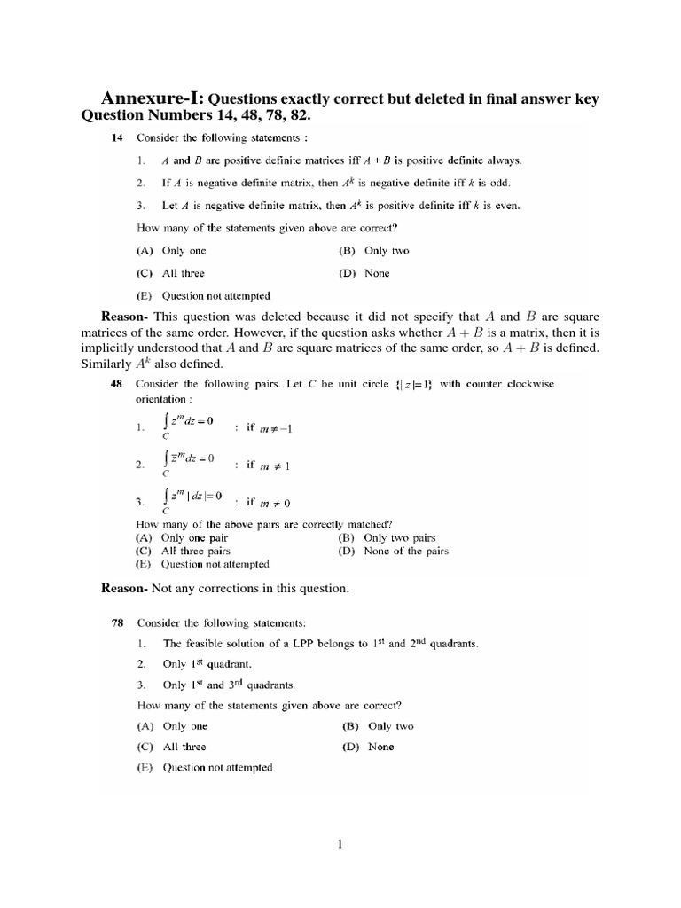 hpsc wrong questions explanation | PDF | Matrix (Mathematics) | Vector ...