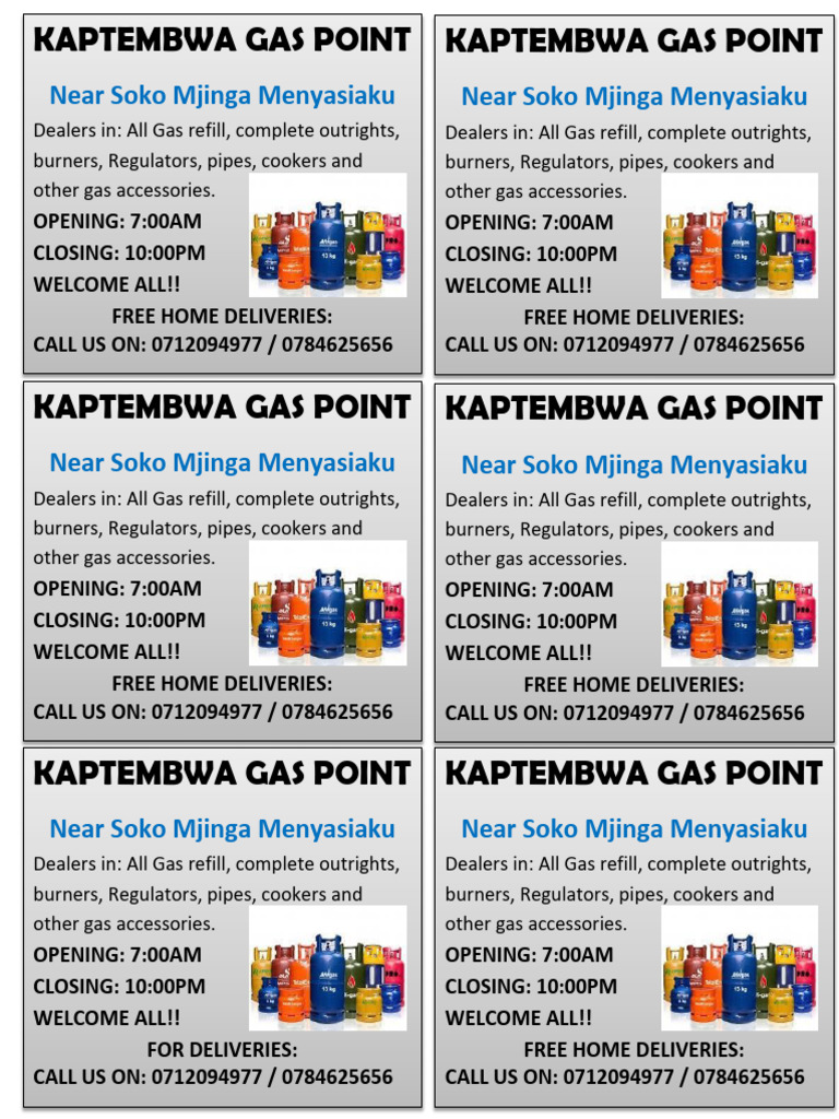 Kaptembwa Gas Point | PDF