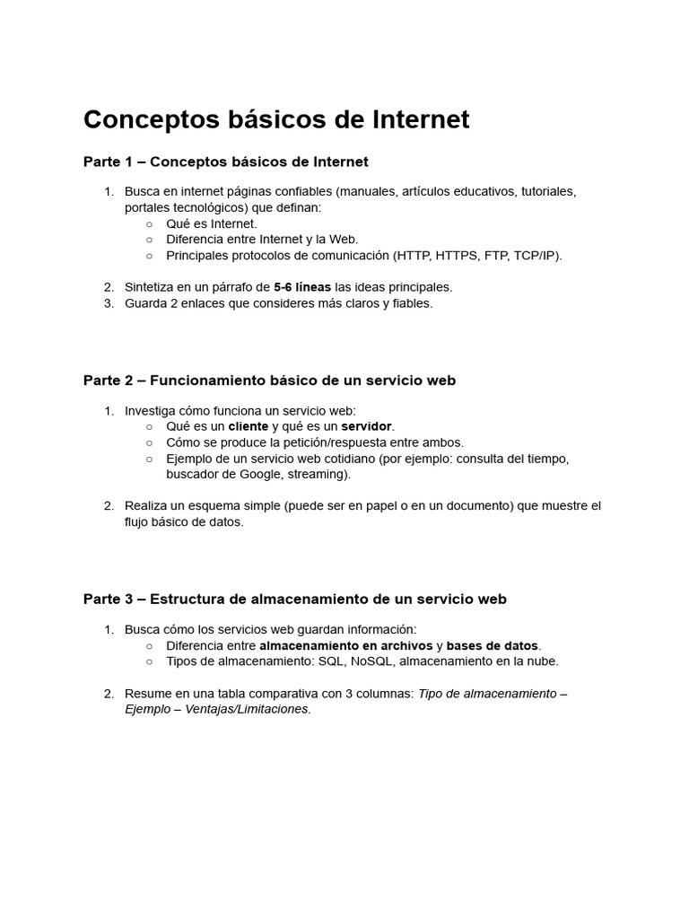 Conceptos Básicos de Internet | PDF