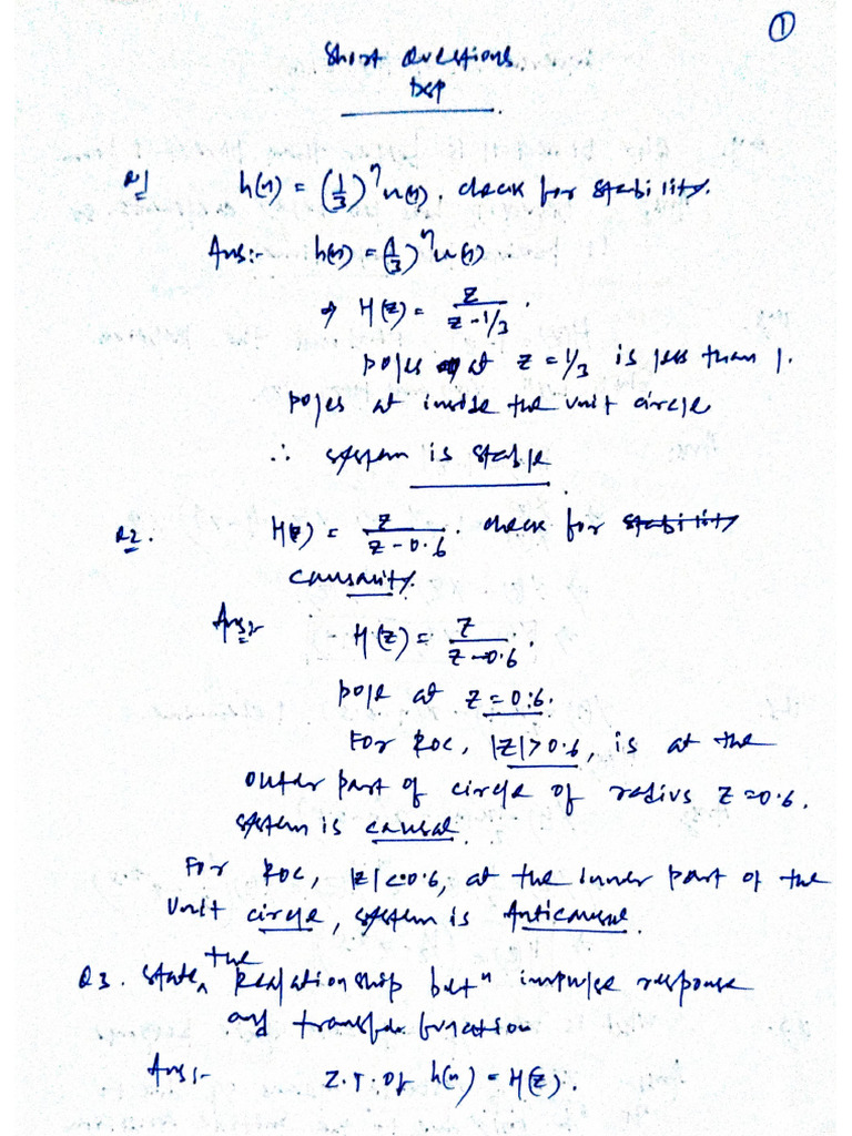 Short Answer Questions for Practice | PDF