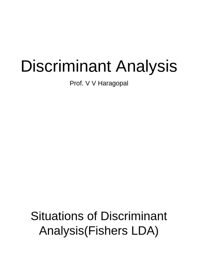 Discriminant Analysis for Consumer Segmentation | PDF | Statistical ...